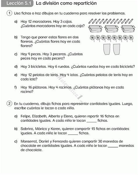 Problemas Matematicos De Division Tesama