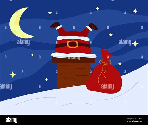 Santa Claus Stuck In Chimney Hi Res Stock Photography And Images Alamy