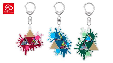 Splatoon X The Legend Of Zelda Splatfest Keychain Set Nintendo