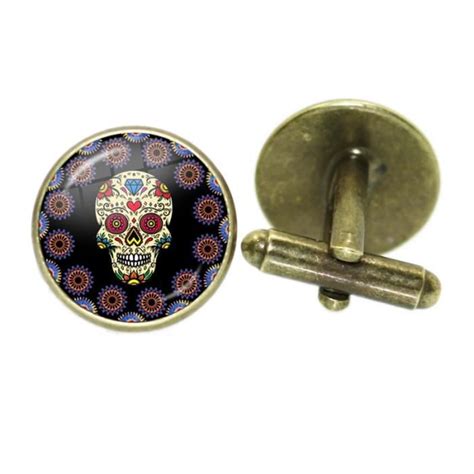 Pince A Cravate Boutons De Manchette Squelette Vintage Pour Hommes