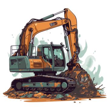 Free Excavator Vector Clipart