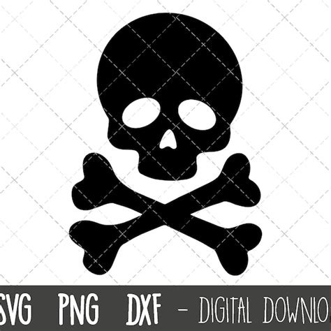 Skull And Crossbones Svg Etsy