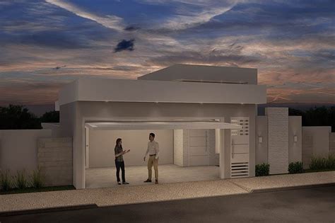 Projeto De Casa Clean E Moderno Projetos De Casas Modelos De Casas E