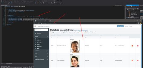 how to access data property in the columns radzen ide blazor server file menu missing after