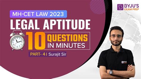 Legal Aptitude Questions 10 Questions In 10 Mins Part 4 MH CET