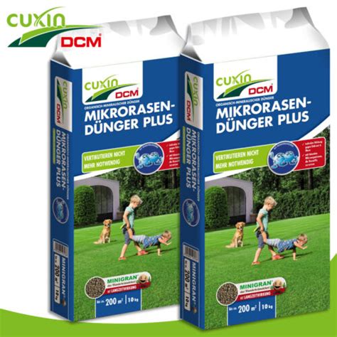 Cuxin DCM 2x 10kg Mikrorasen Dünger Plus Wachstum Nährstoffe Pflege