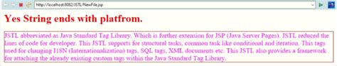 jstl in java how does jstl work in java with examples