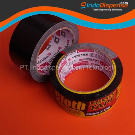 Jual Lakban Kain Hitam Isolasi Tape Nachi X Meter Mm X
