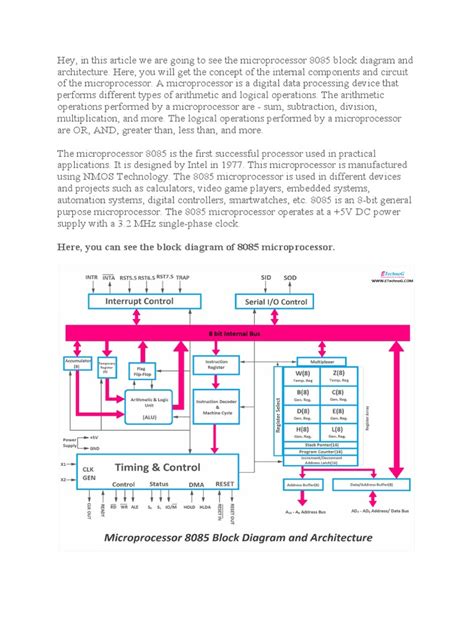an in depth look at the architecture and internal components of the 8085 microprocessor pdf