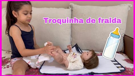 Rotina Das Meninas Brincando De Boneca Beb Reborn Comidinha E