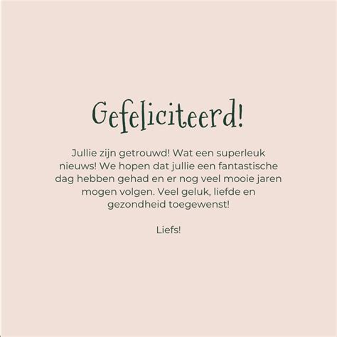 Felicitatiekaartje Bruiloft Jullie Zijn Kaartje2go