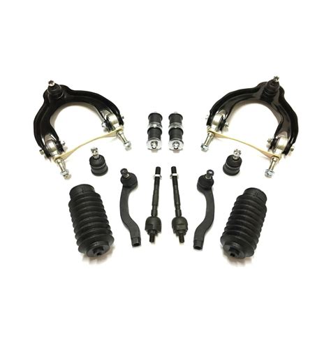 12 Pc Complete Suspension Kit Upper Control Arm Lower Ball Joints Tie