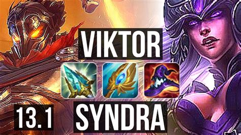 VIKTOR Vs SYNDRA MID 9 2 16 Godlike 900K Mastery EUW Master