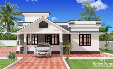 MyHousePlanShop Three Bedroom Single Story Kerala House Plan For 1153