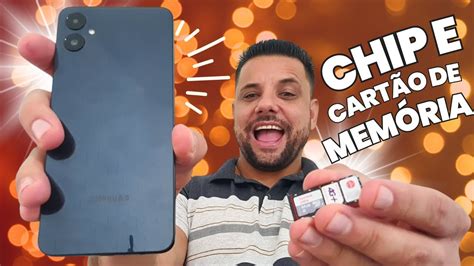 COMO COLOCAR O CHIP E CARTÃO DE MEMÓRIA NO CELULAR SAMSUNG GALAXY A05