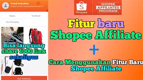 Fitur Baru Shopee Affiliate Program KOLEKSIKU YouTube