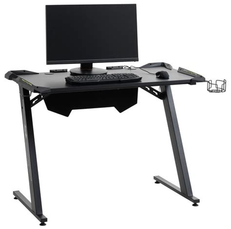 Scrivania Da Gaming Lindholm Con Led Nero Jysk