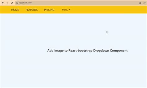 how to add a image to react bootstrap dropdown geeksforgeeks