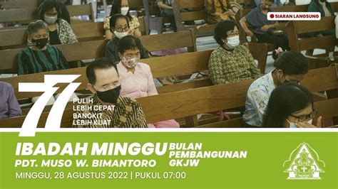 Ibadah Minggu Bulan Pembangunan GKJW GKJW Jemaat Tulangbawang 28