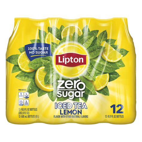 Lipton Ice Tea Nutrition Label