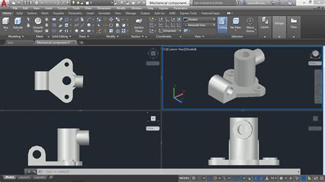 Autocad 3D Practice Drawing In AutoCAD Autocad 3d Tutorial For