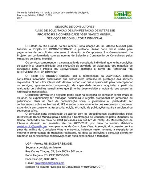 Pdf Termo De Refer Ncia Cria O E Layout De Materiais De Termo