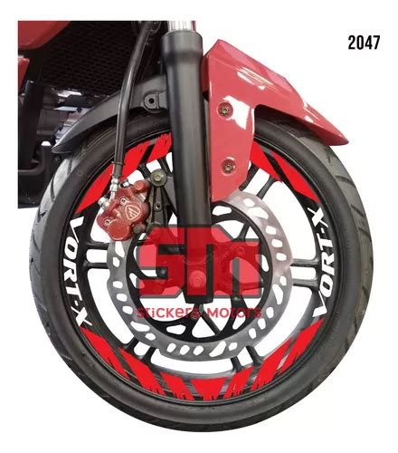 Stickers Reflejantes Para Rin De Moto Vortx 200 250 O 300 Meses Sin
