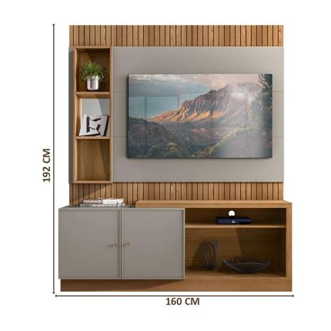 Painel Home Tv Ripado Polegadas Dourados Am Ndoa Tit Nio Linea