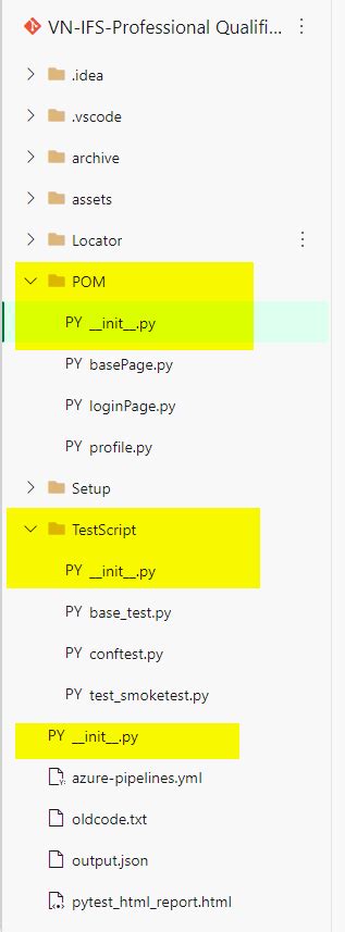 ModuleNotFoundError No Module Named POM In Azure DevOps Selenium