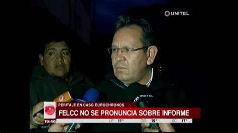 Caso Eurochronos Director De La Felcc No Se Pronunci Sobre El Informe