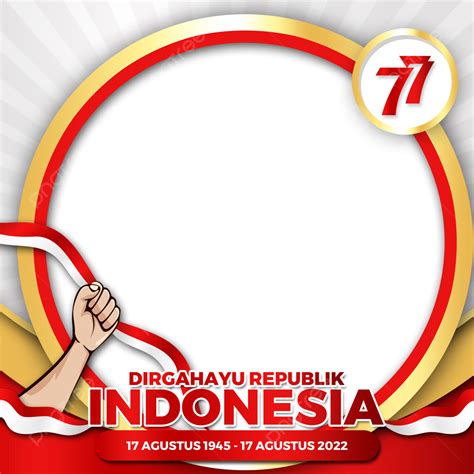 Dirgahayu Ri Hd Transparent Twibbon Dirgahayu Ri Ke 77 Twibbon Hut Ri