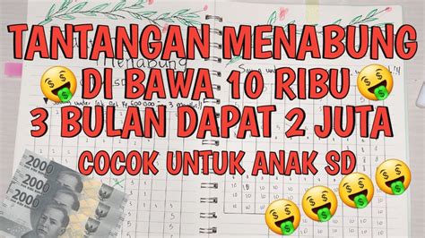 Tantangan Menabung Juta Pakai Uang Ribu Youtube