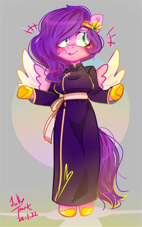 3030926 Safe Artist Jully Park Pipp Petals Pegasus Semi Anthro