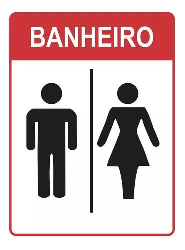 Placa Aviso Sinalização Banheiro Unisex