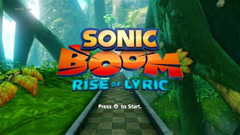 Sonic Boom Rise Of Lyric Playthrough Longplay YouTube