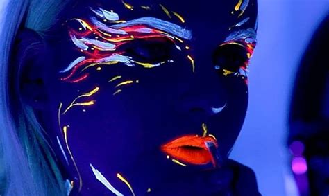 Rave Party Makeup Uv Makeup Witch Makeup Glowing Makeup Dark Makeup