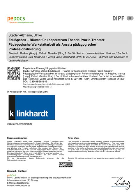PDF EduSpaces Räume für kooperativen Theorie Praxis Transfer
