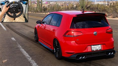 600HP Volkswagen Golf R Forza Horizon 5 Thrustmaster TX Gameplay