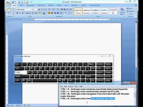 Macam Macam Shortcut Microsoft Word YouTube