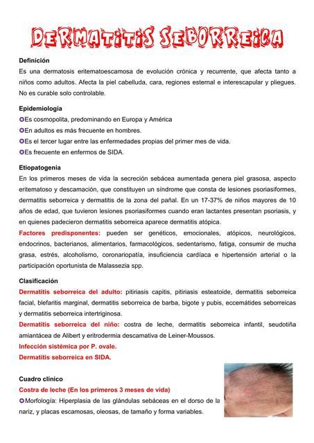 DERMATITIS SEBORREICA Apun Tesmedicina UDocz
