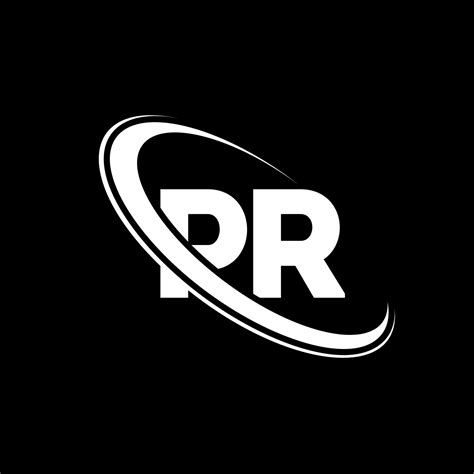 PR Logo P R Design White PR Letter PR Letter Logo Design Initial
