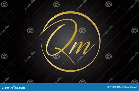 Initial Letter QM Logo Design With Modern Business Typography Vector