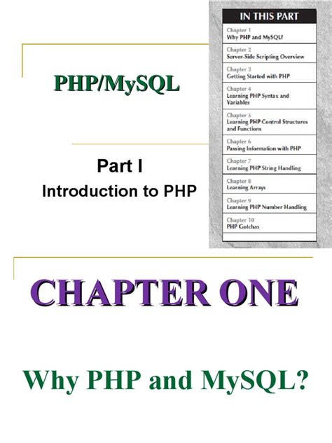 chapter 1 introduction to php pdf php web server