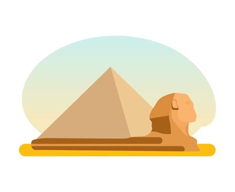 berühmte altägyptische pyramide von cheops und der sphinx Premium