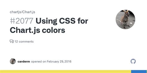 Using CSS For Chart Js Colors Issue 2077 Chartjs Chart Js GitHub