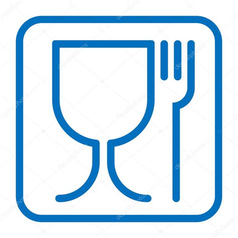Señal de seguridad alimentaria Emblema internacional en el embalaje