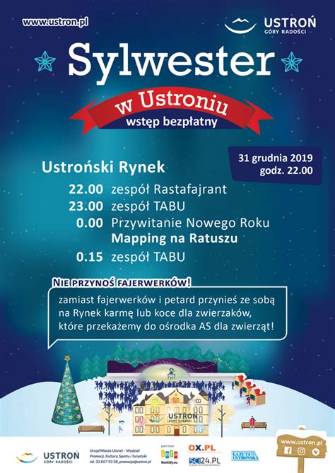 SYLWESTER W USTRONIU Turystyka Śląska Cieszyńskiego sprawdź co dzieje