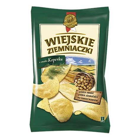 Chipsy Wiejskie Ziemniaczki o smaku koperku 130g Bahlsen Poznań Sklep