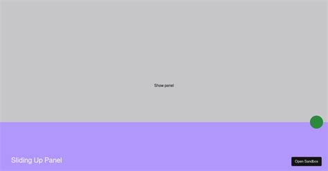 React Native Sliding Up Panel Forked Codesandbox
