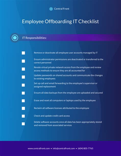 Employee Offboarding Template